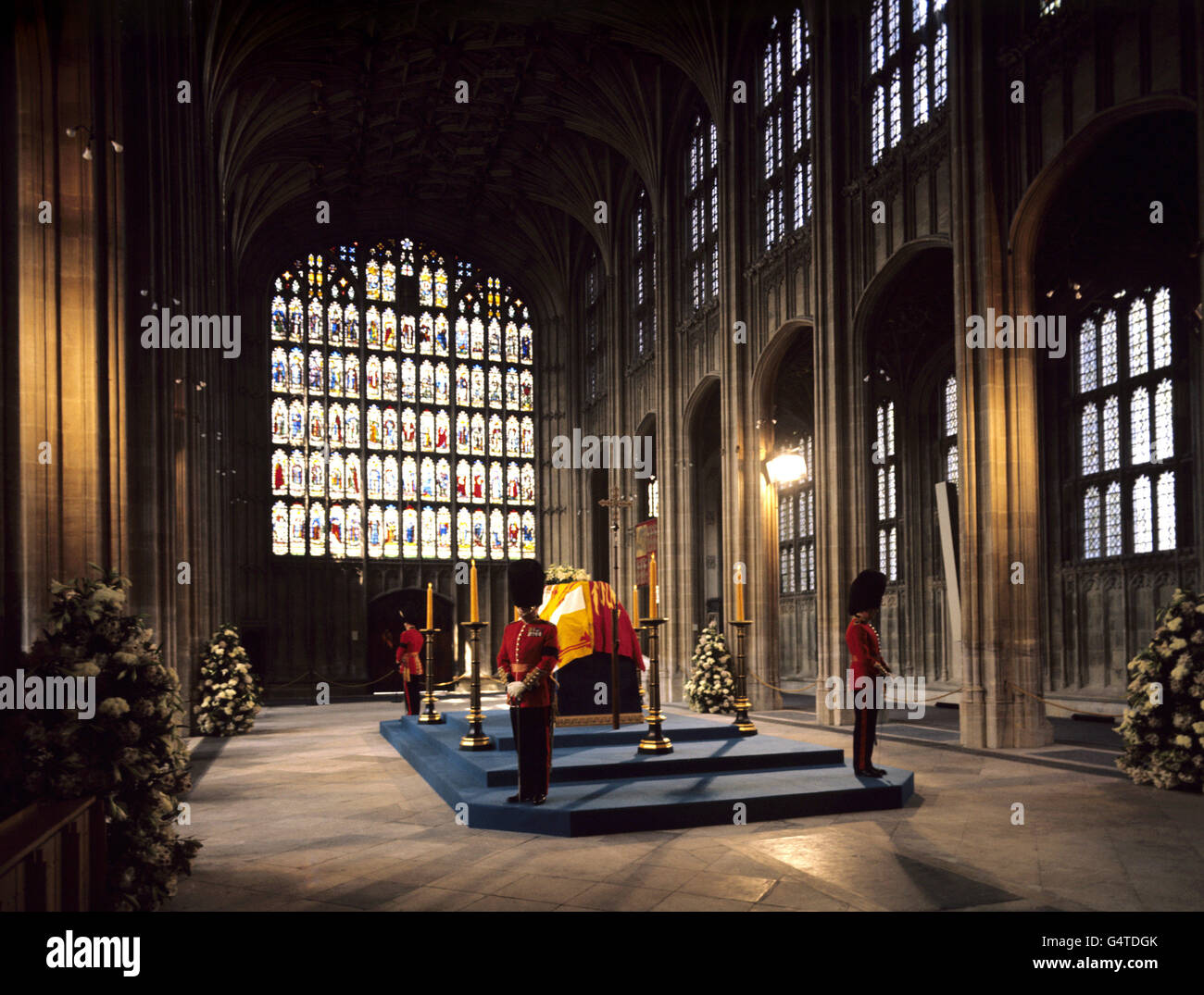 Officers of the Grenadier Guards (the Duke's old regiment) stand in ...