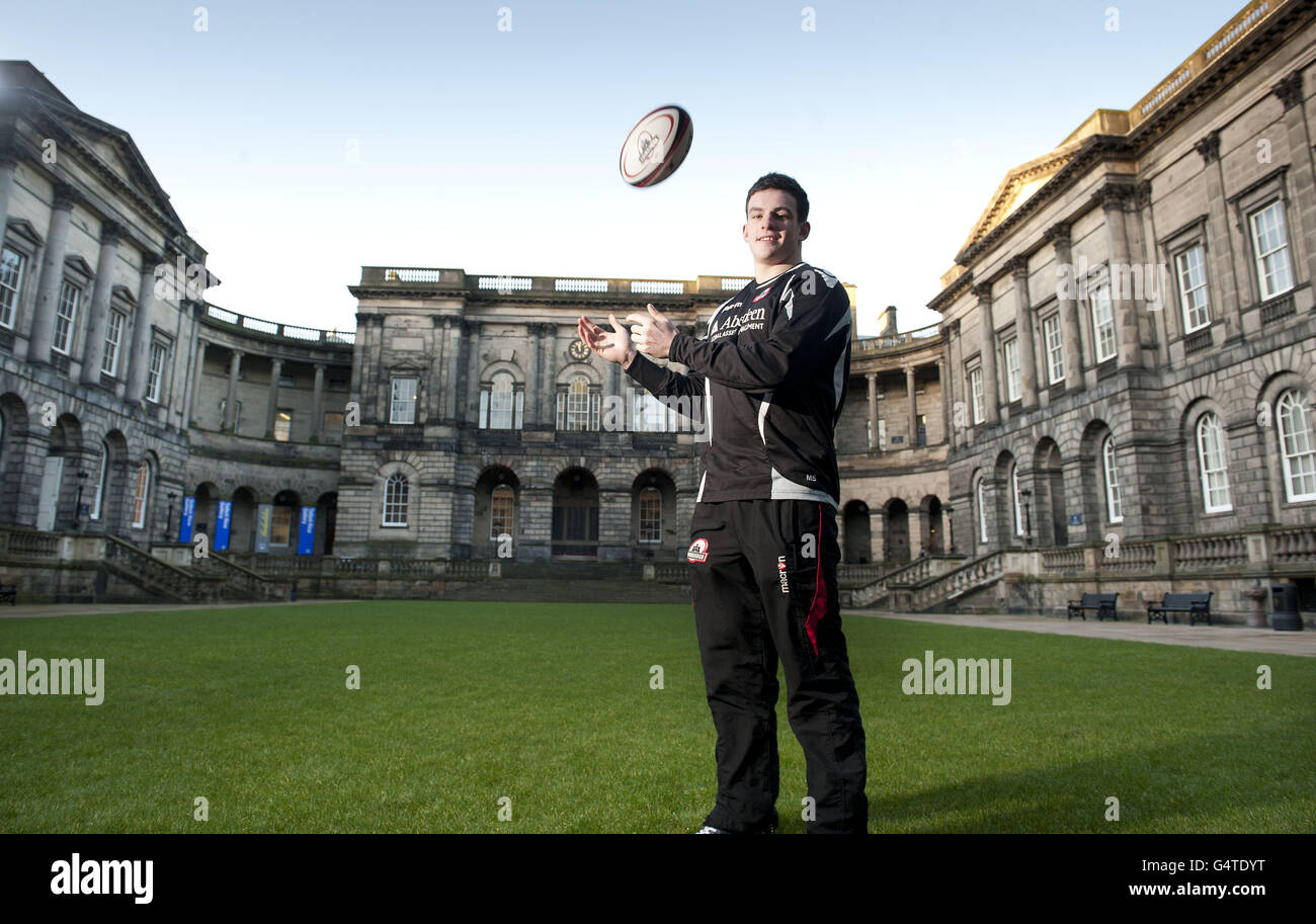 Edinburgh's Matthew Scott celebrates his contract extension with a cut ...
