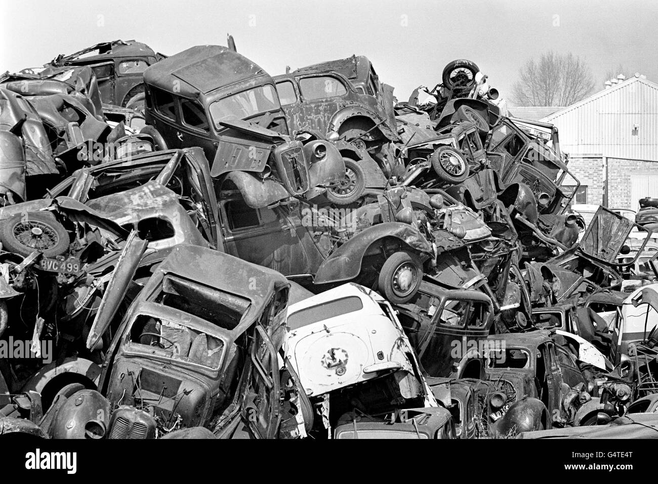 Motoring - Scrapped Cars Feature - Waltham Cross, Hertfordshire Stock ...