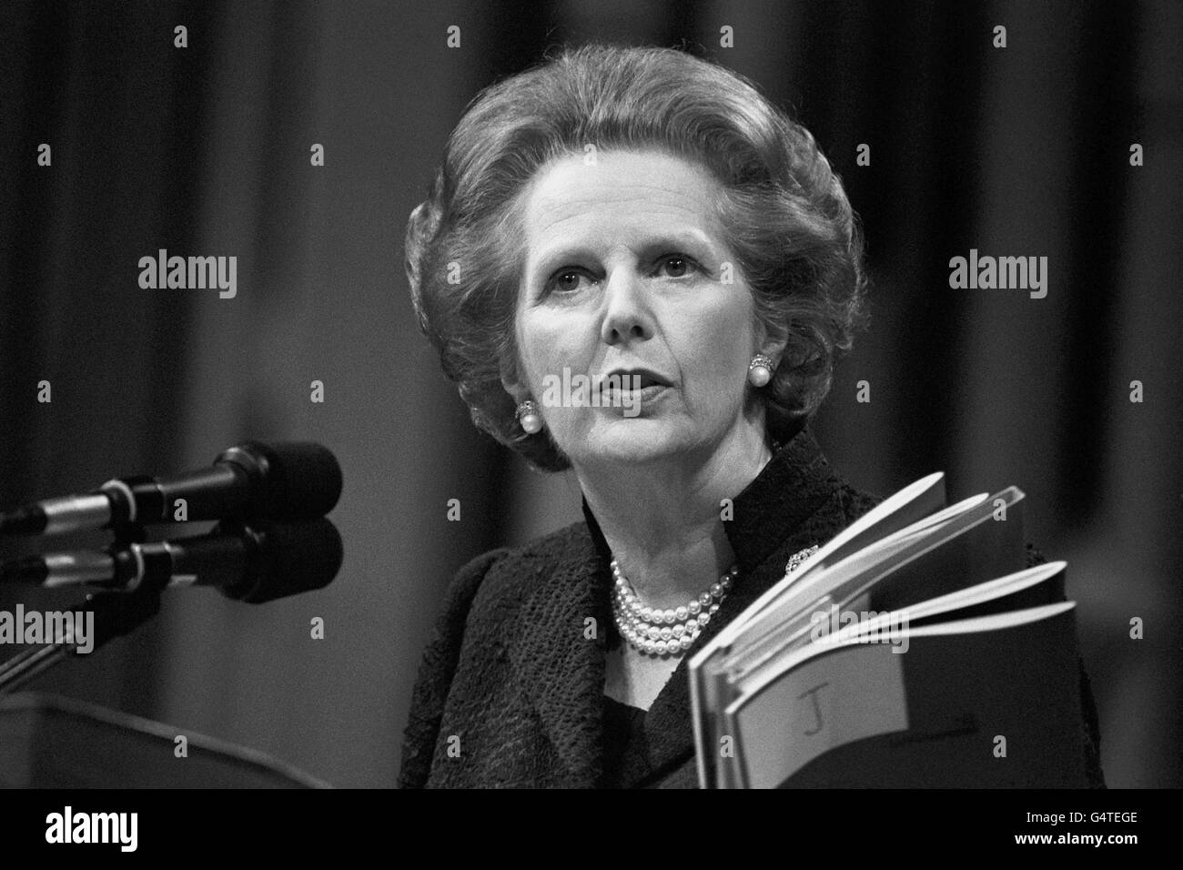 Margaret thatcher conference speech hi-res stock photography and images ...