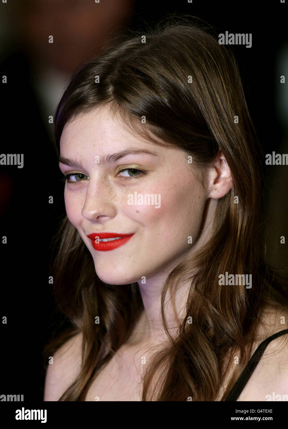 Amber Anderson arriving for the UK premiere of W.E. at the Odeon ...