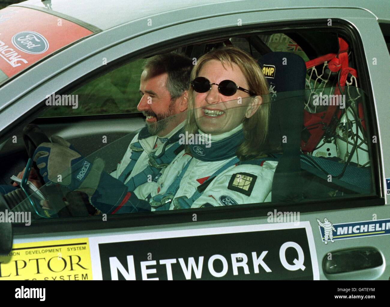 Louise goodman at the wheel of her ford ka hi-res stock photography and ...