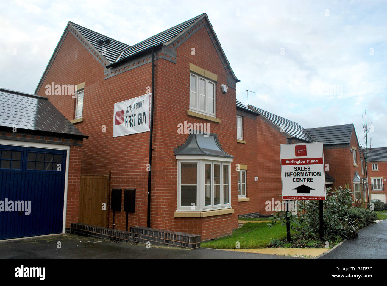 A new build home goes unsold a year after completion on a new housing ...