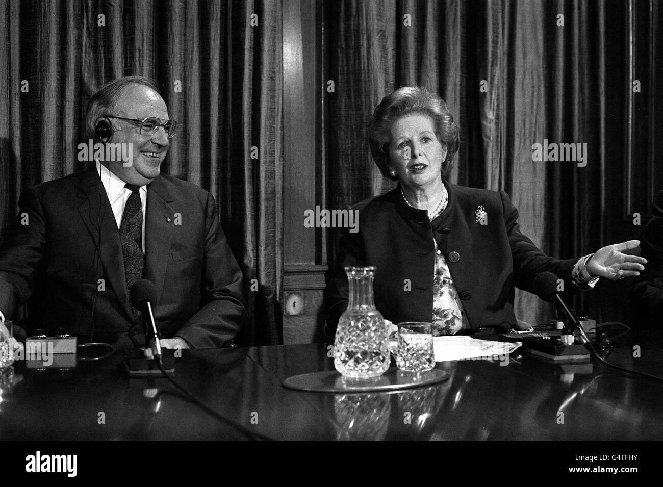 Chancellor kohl Black and White Stock Photos & Images - Alamy