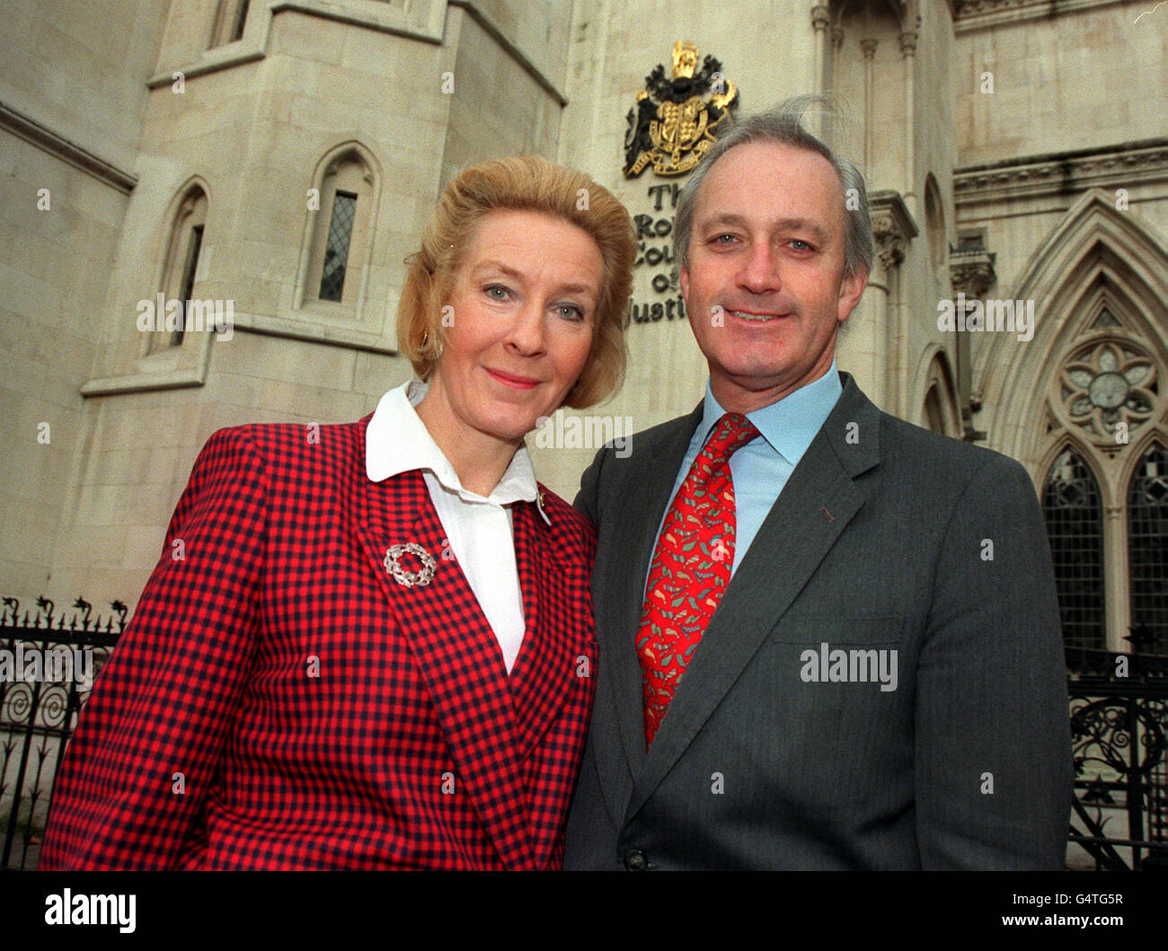 Christine and Neil Hamilton arrive at the High Court in London on the ...