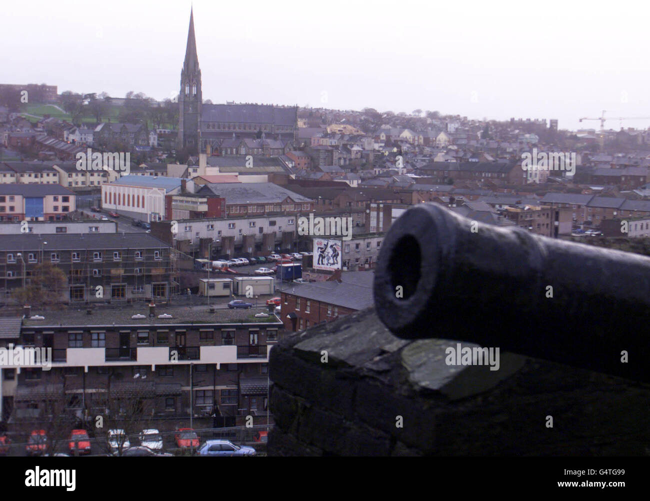 General view of the Bogside area of Londonderry, where the new Northern ...