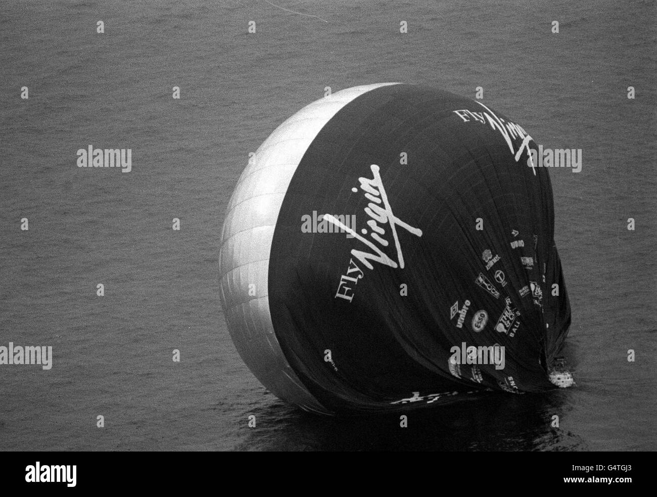 PA Photo 3/7/87 Virgin tycoon Richard Branson's trans-Atlantic balloon ...