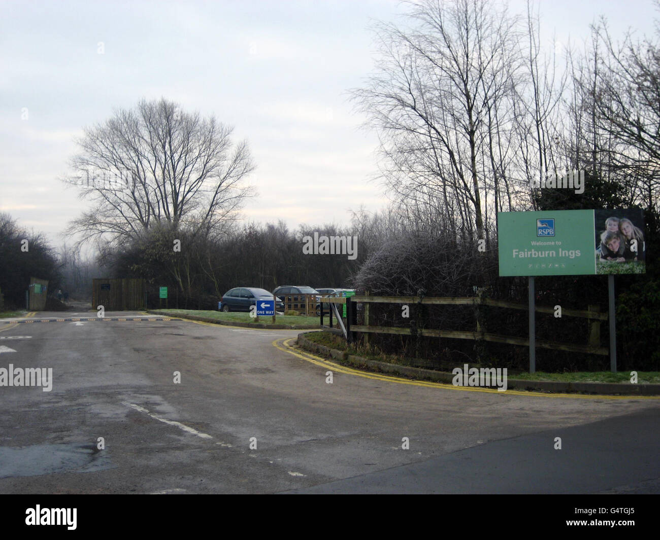 A general view of fairburn ings rspb nature reserve hi-res stock ...