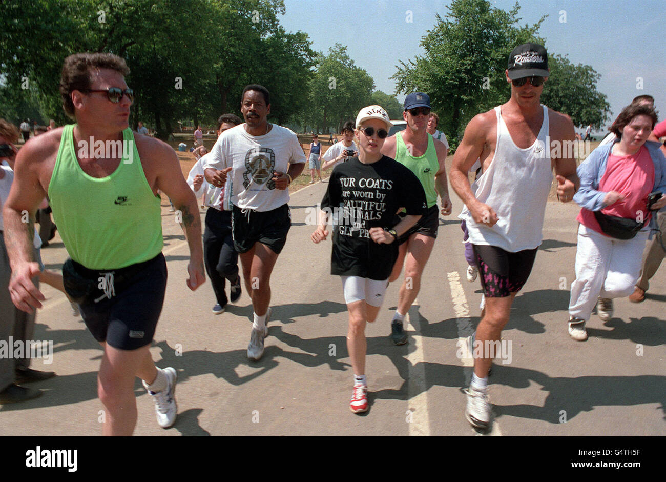 Madonna with bodyguards hi-res stock photography and images - Alamy