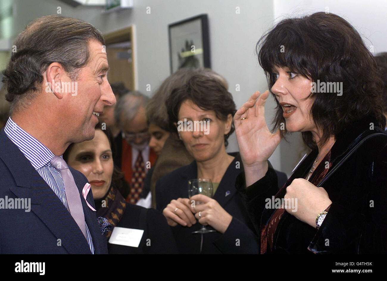The Prince of Wales talks to actress and comedian Josie Lawrence during ...