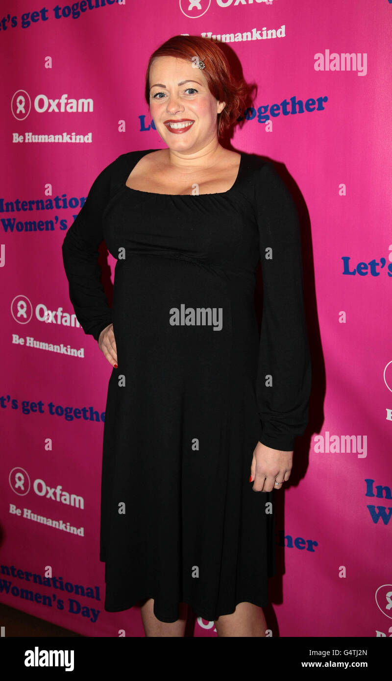 Sarah Cawood arrives at the launch of Get-together, Oxfam's new ...