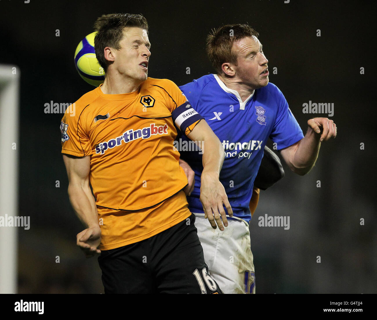 Wolverhampton wanderers christophe berra left and birmingham citys adam ...