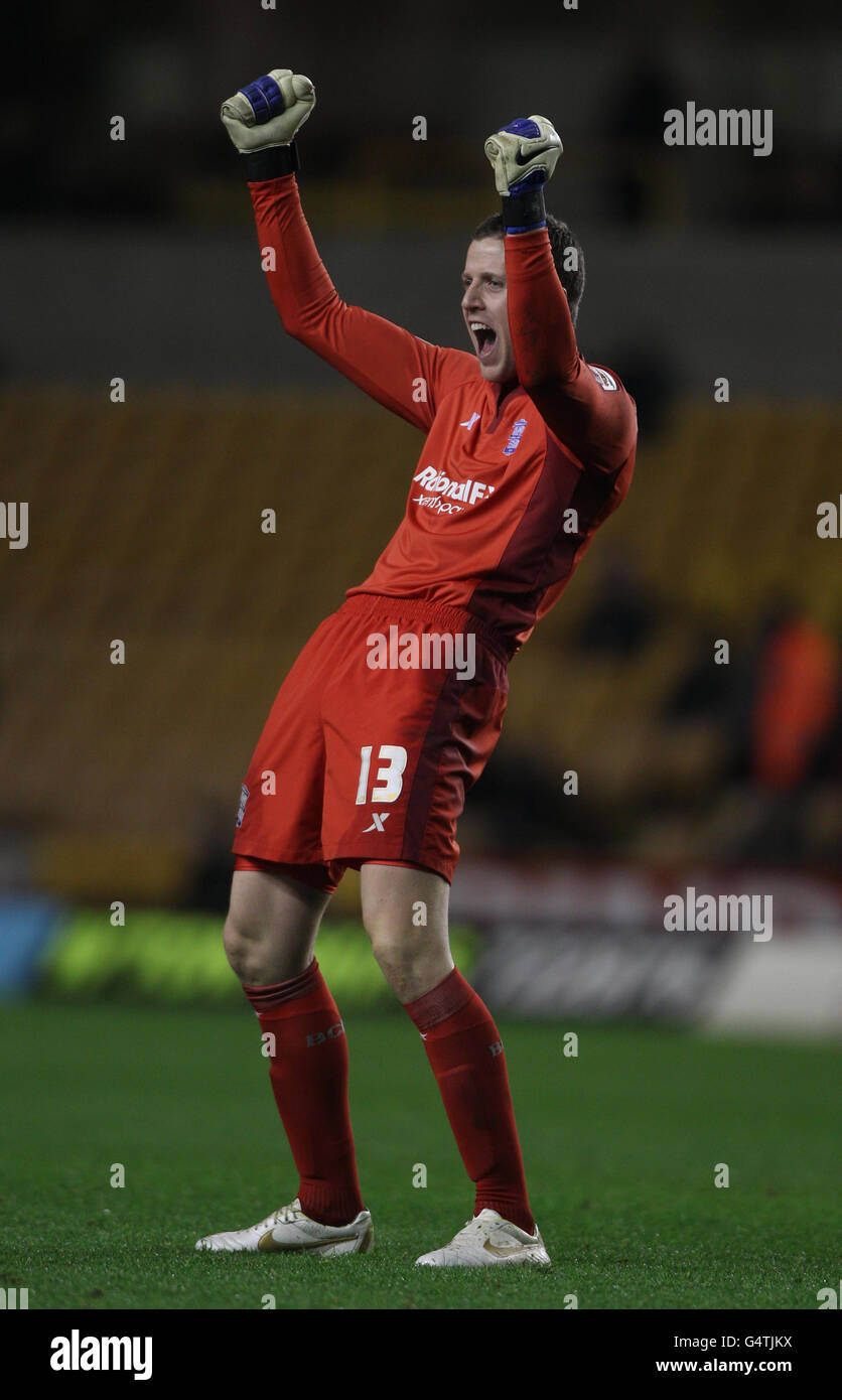 Birmingham City's Colin Doyle celebrates Wade Elliott winning goal ...