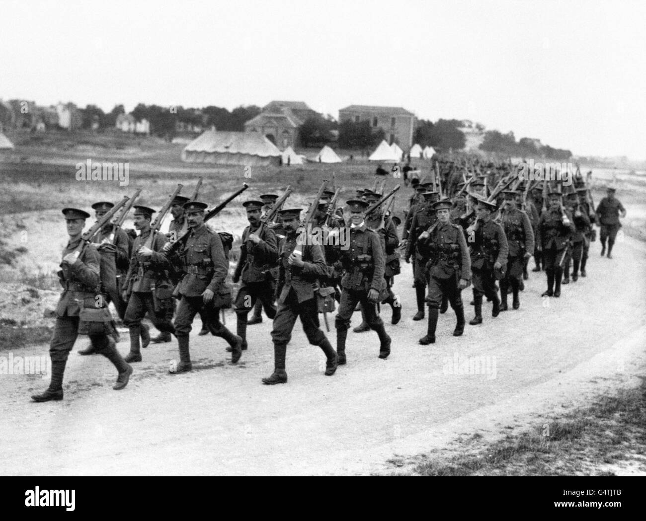 First world war somme ww1 wwi world war one Black and White Stock ...