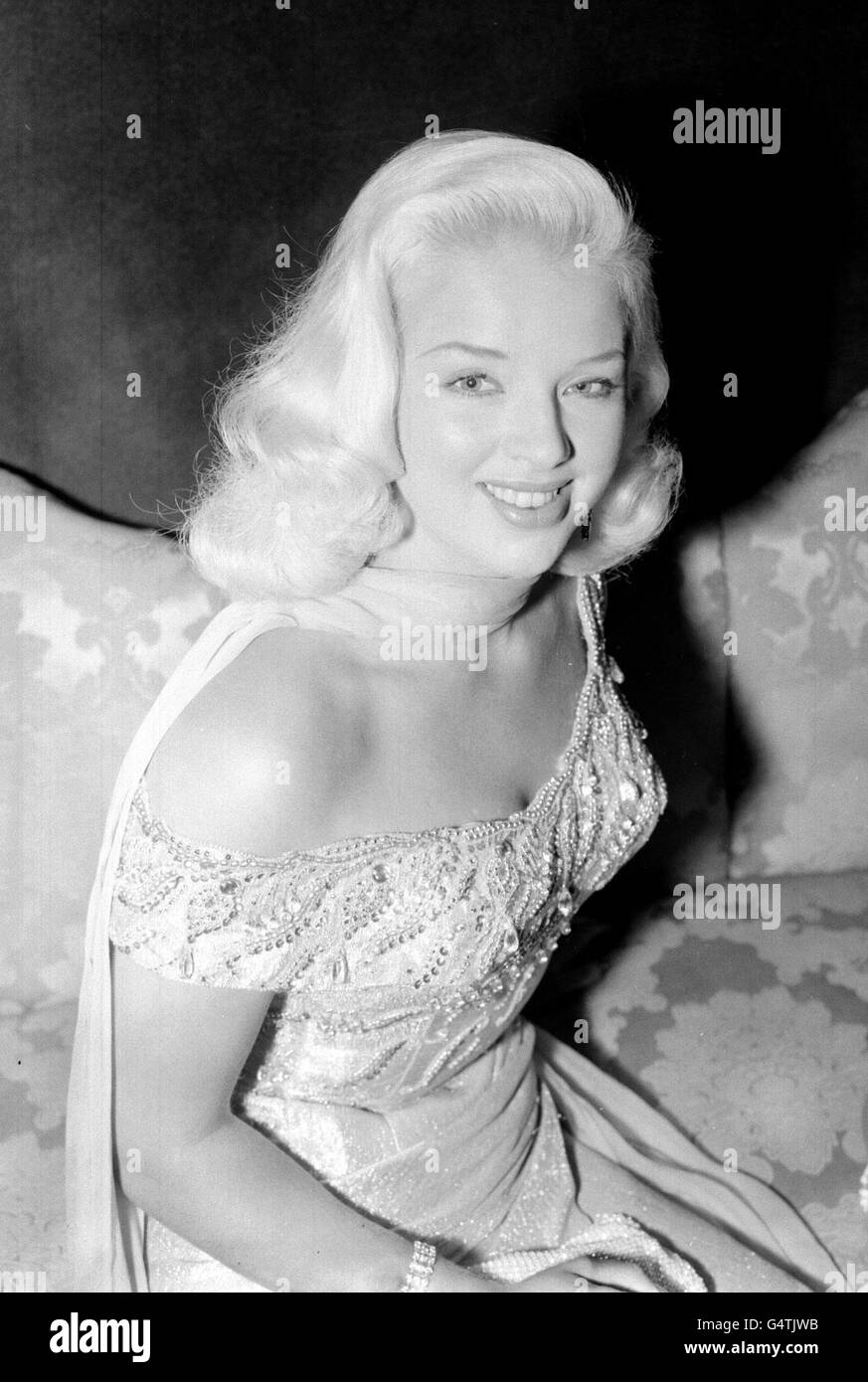 Film star diana dors Black and White Stock Photos & Images - Alamy