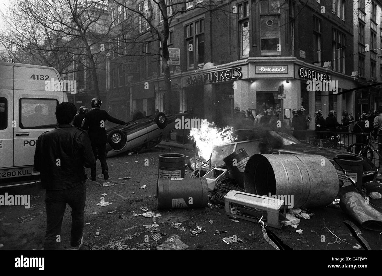 Poll Tax Riot London 1990 High Resolution Stock Photography and Images ...