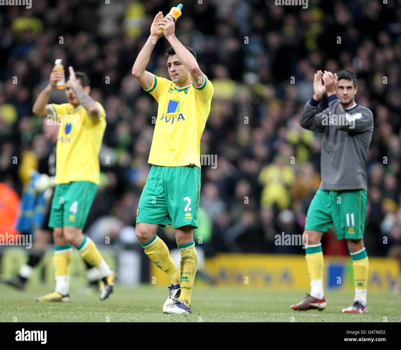 Norwich citys left to right bradley johnson hi-res stock photography ...