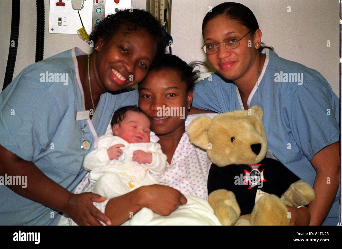 Millennium London Baby & midwives Stock Photo - Alamy