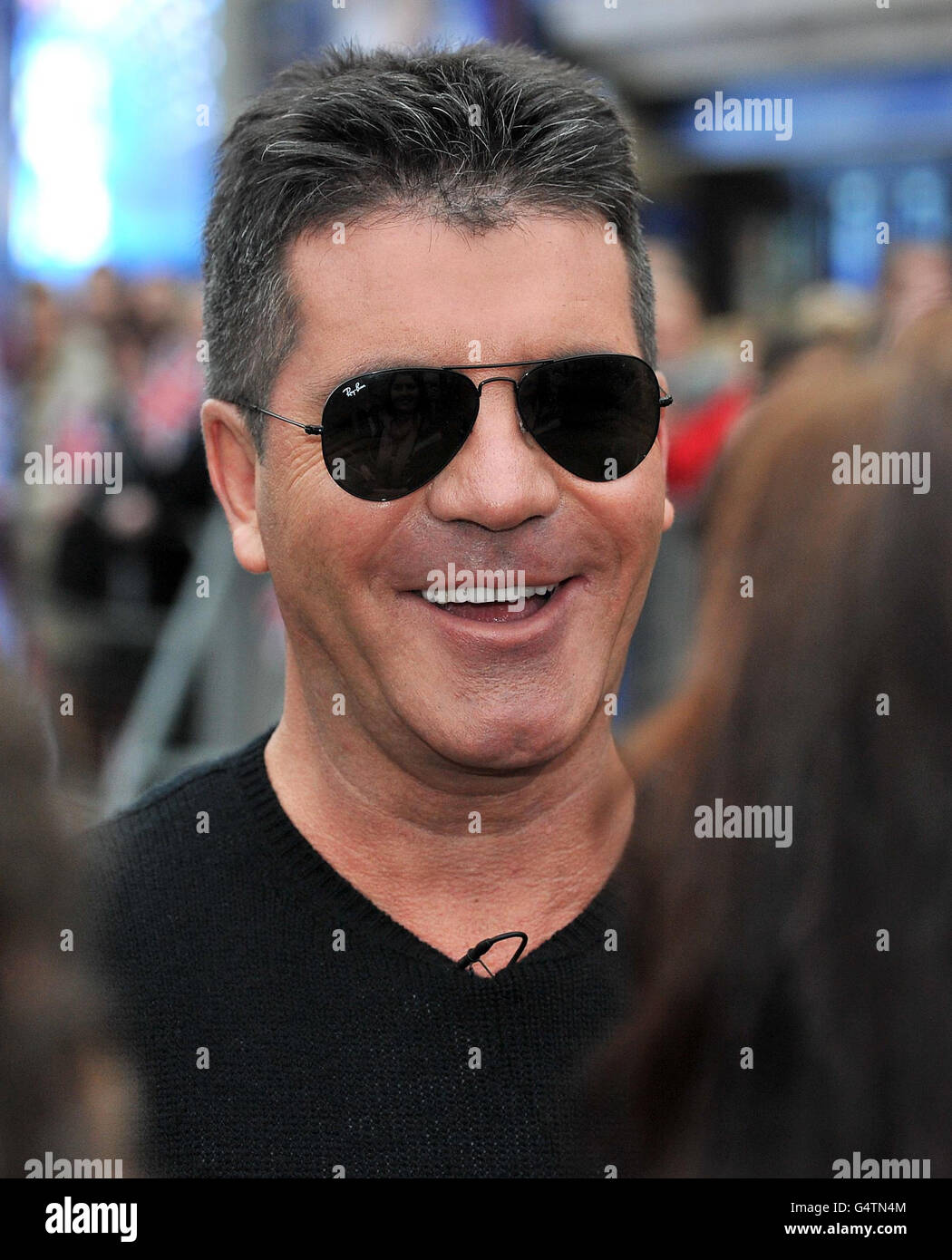 Judge Simon Cowell arrives at The Winter Gardens in Blackpool for the ...