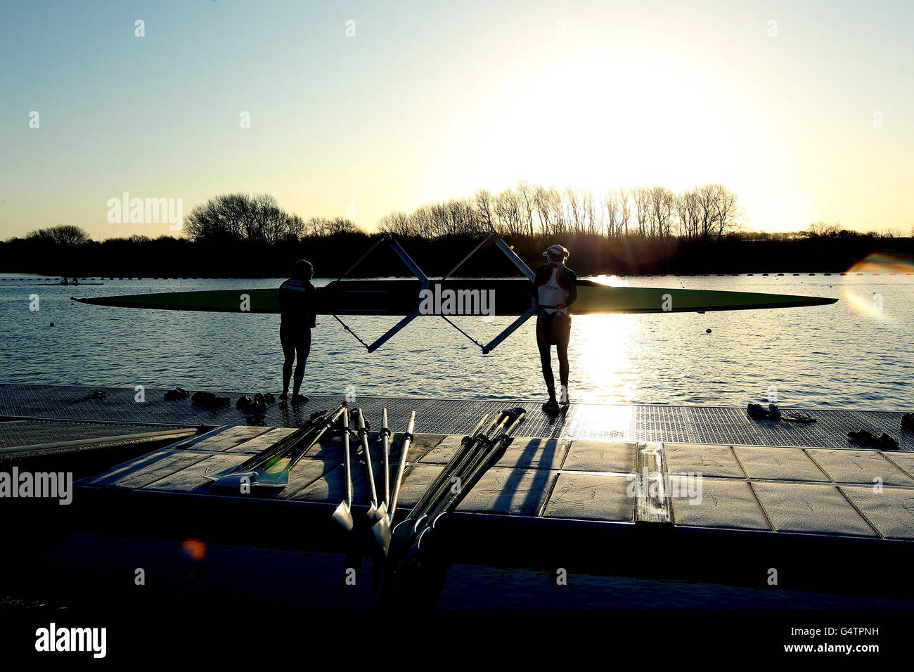 Rowing - Team GB Training Day - Caversham Stock Photo - Alamy