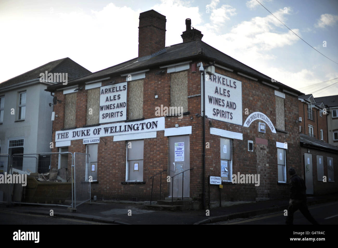 Closed pubs. A general view of The Duke of Wellington pub in Swindon ...