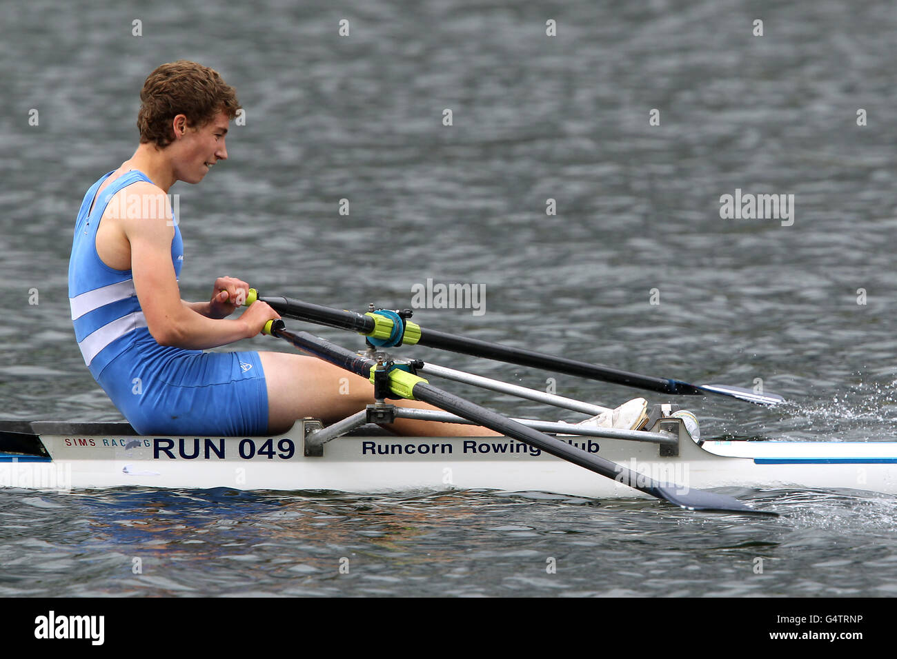 Runcorn Rowing Club's Henry Harte during the Open Junior 16 Single ...