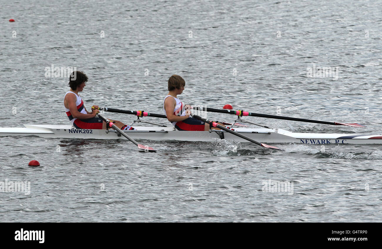 Ashley Cowley and Jack Smith of Newark Rowing Club win the Open Junior ...