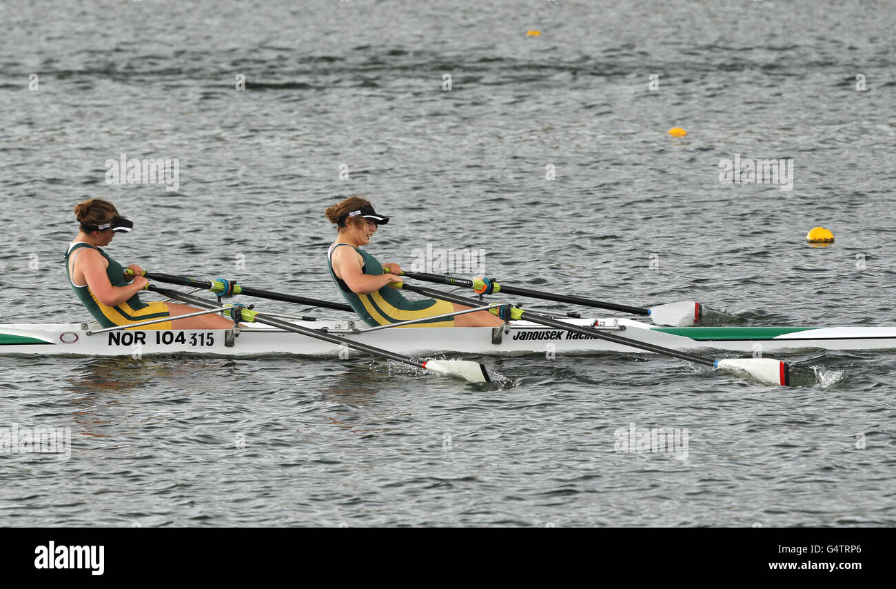 Norwich Rowing Club's Isobel Gibson and Holly Thomas during the Women ...