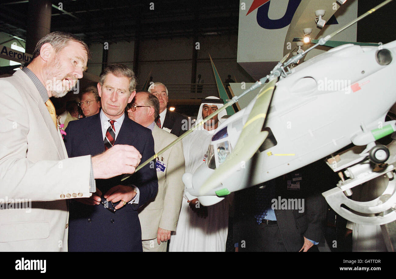 The Prince of Wales is given a tour of the GKN Westland helicopter ...