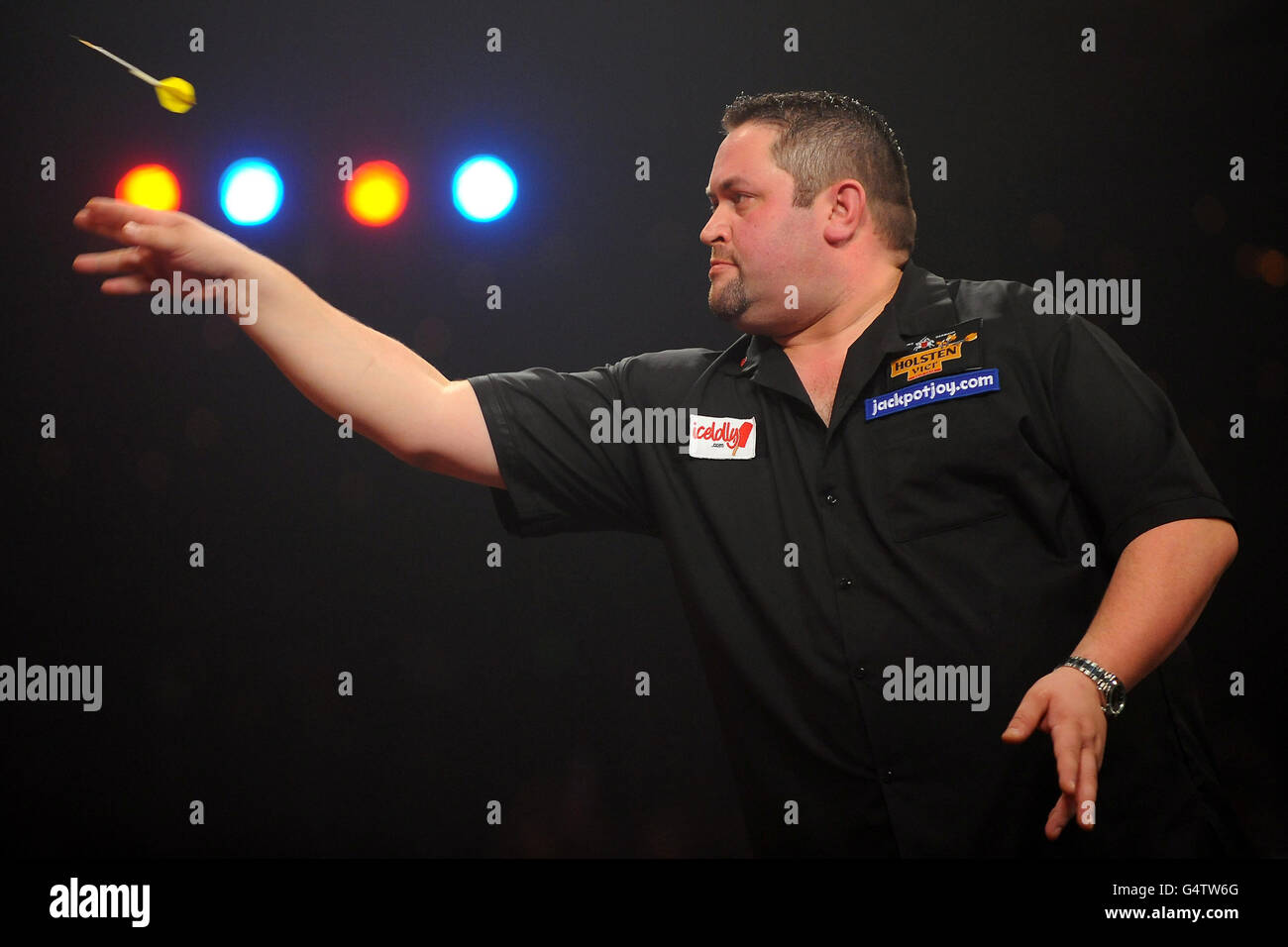 England's Alan Norris in action during the quarter finals of the BDO ...