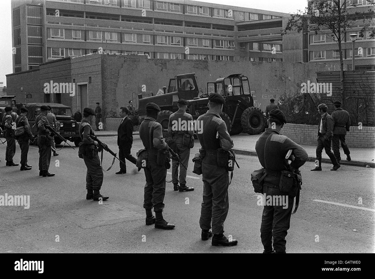 Belfast Barrier Removed Stock Photo - Alamy