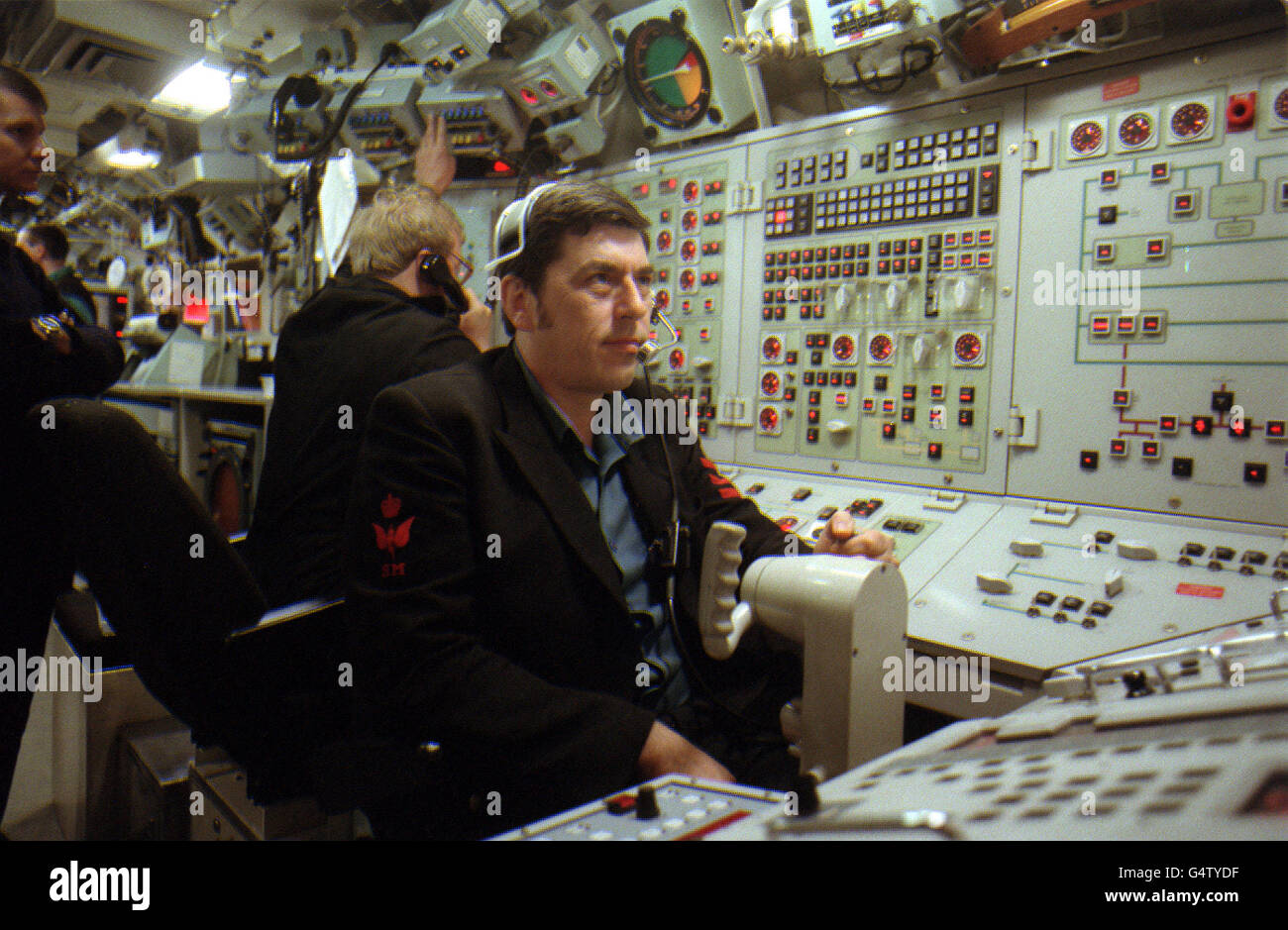 The control room submarine hms upholder its visit to london hi-res ...