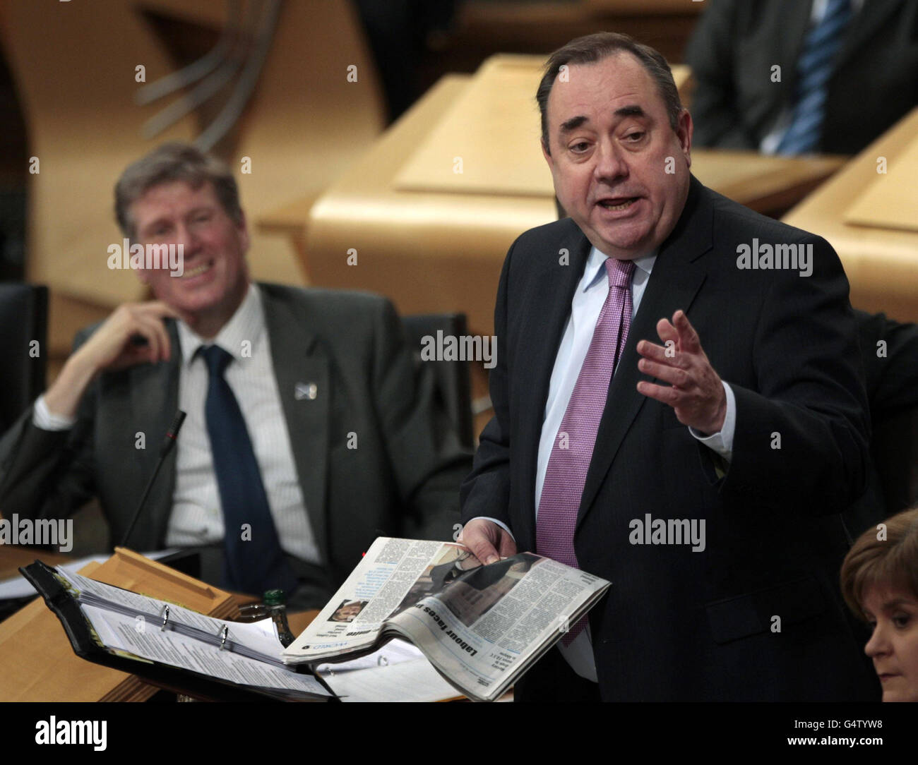 First Minister's Questions Stock Photo - Alamy