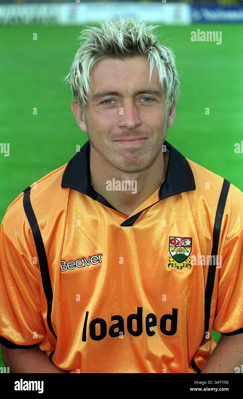 Darren Currie of Barnet football club, prior to the 1999-2000 season ...