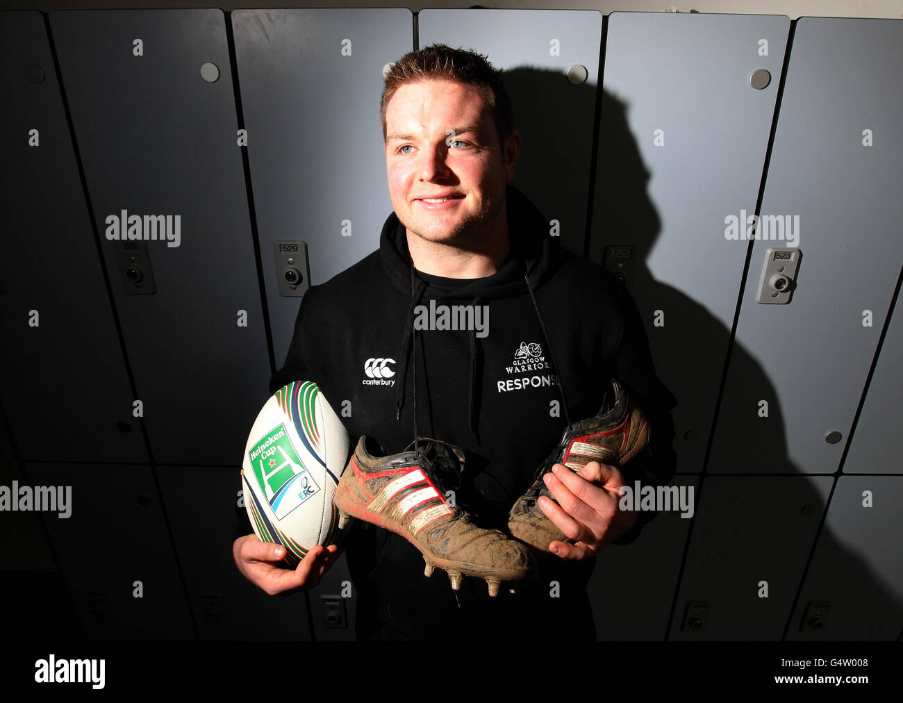 Glasgow warriors jon welsh team announcement scotstoun stadium hi-res ...
