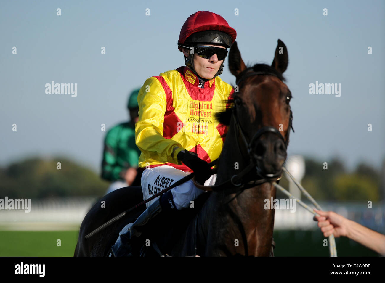 Jockey jamie spencer on highland castle hi-res stock photography and ...