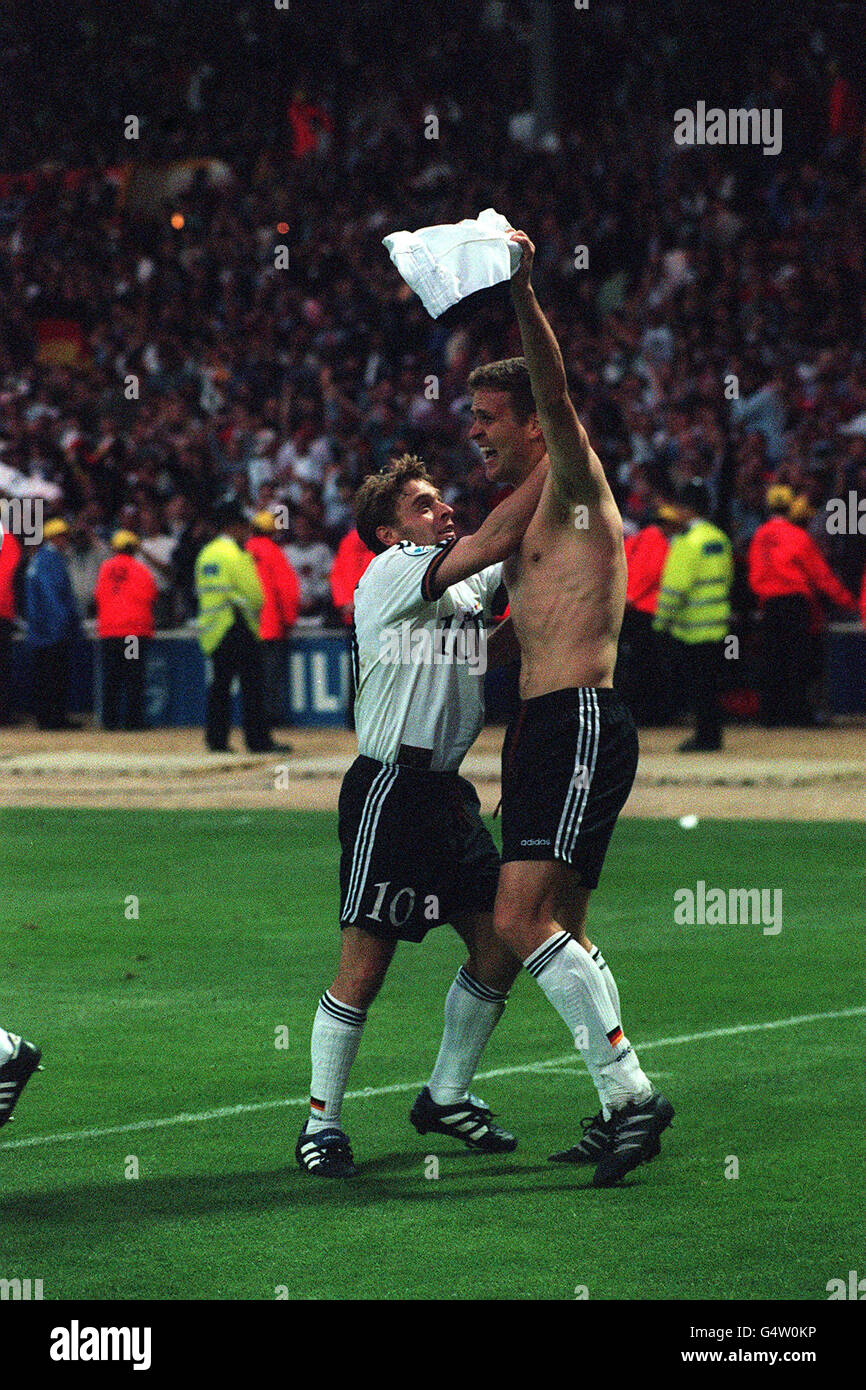 GERMANY WIN EURO 96 Stock Photo - Alamy