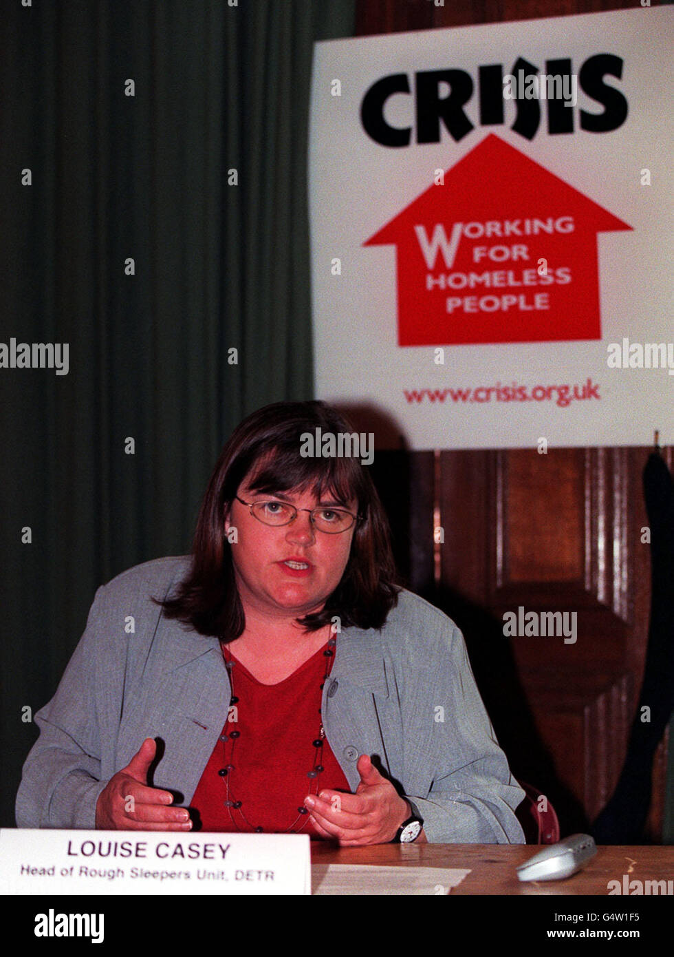 Louise Casey, Head of Rough Sleepers Unit, during a press conference at ...