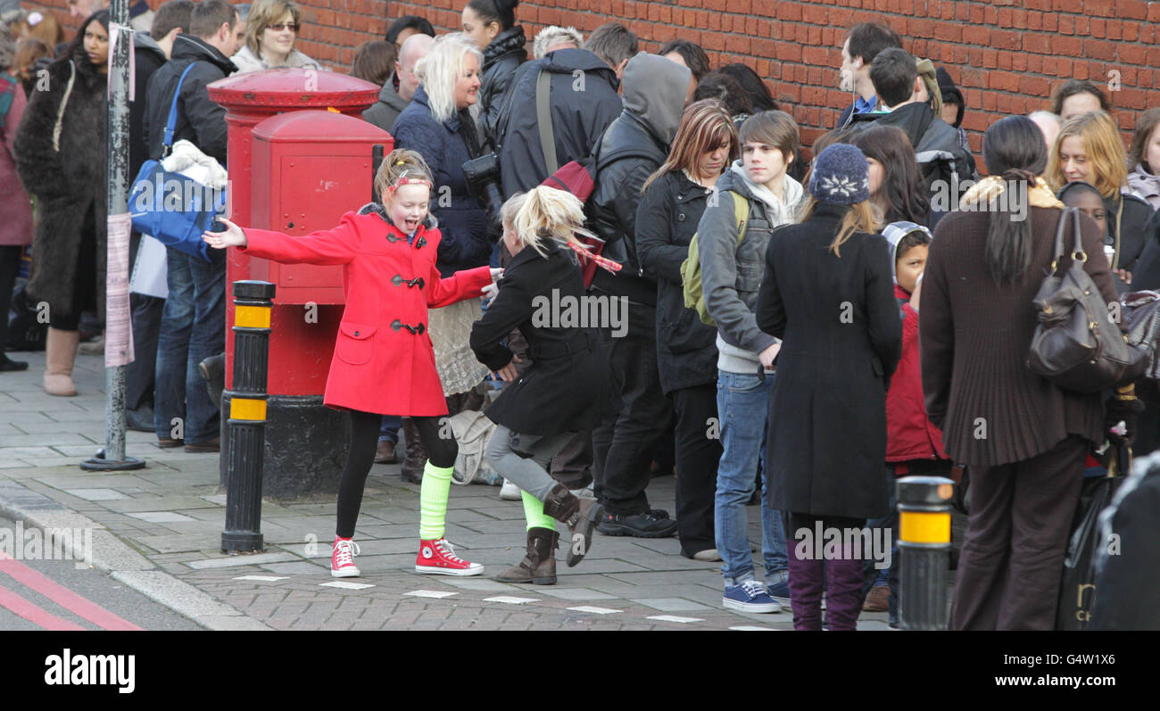 People queue for the Britain's Got Talent open audition at the Oval in ...