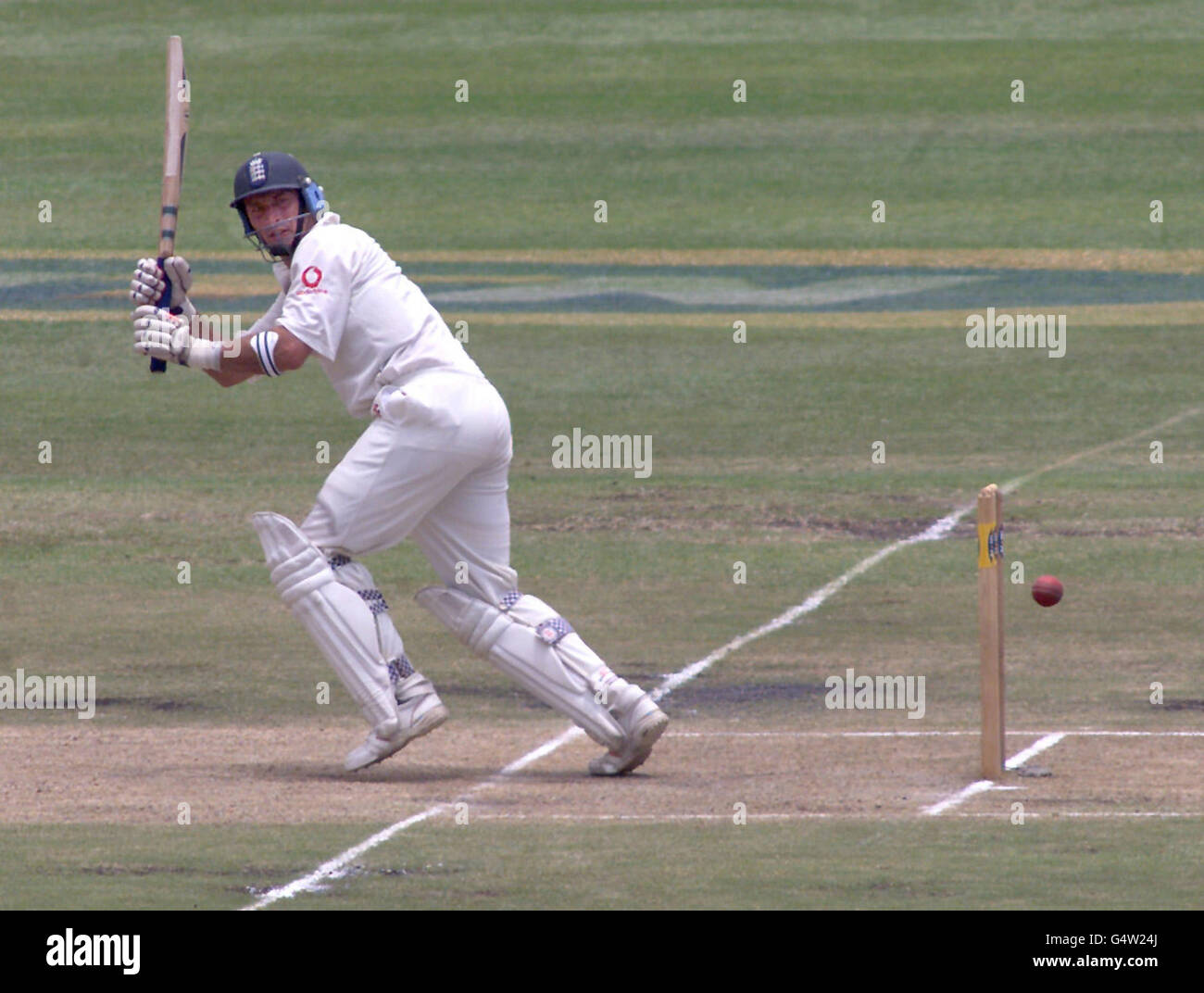 Cricket Hussain 4 more runs Stock Photo - Alamy