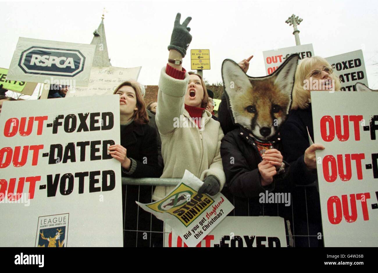 Anti hunt protests hi-res stock photography and images - Alamy
