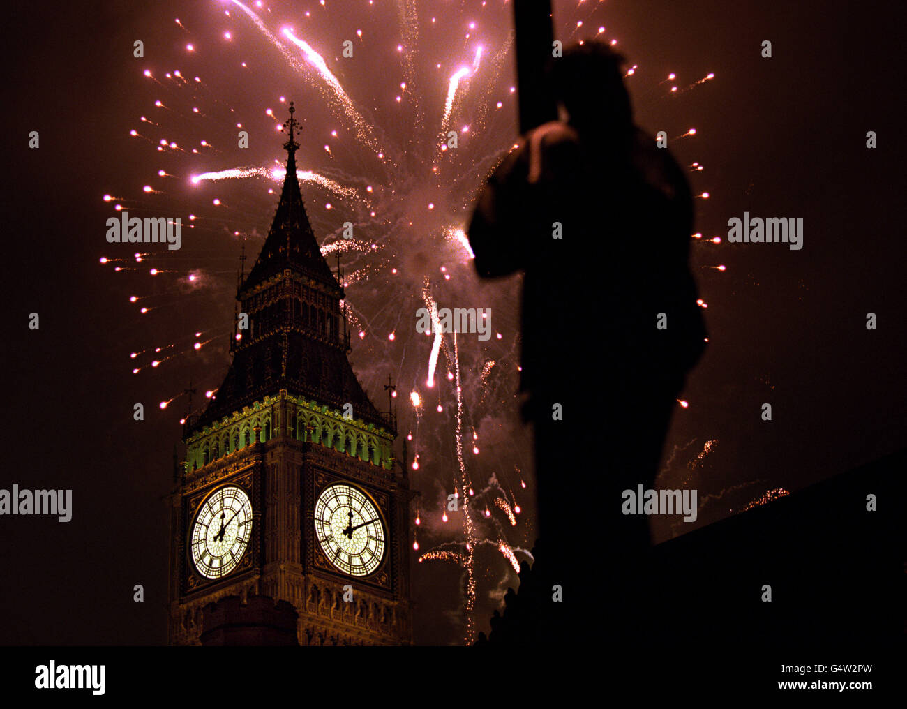 Fireworks explode over big ben hi-res stock photography and images - Alamy