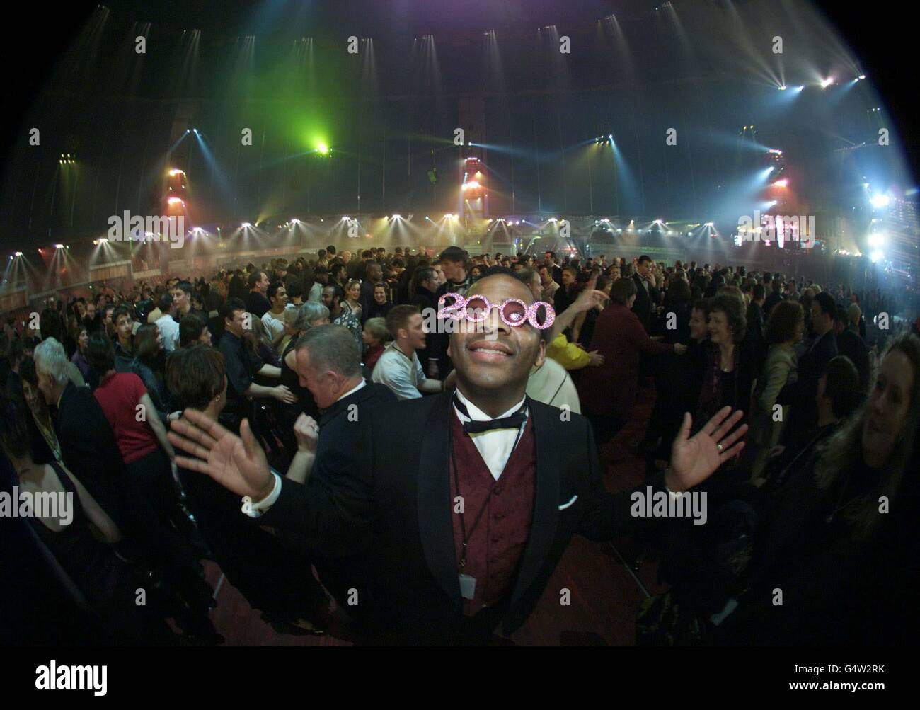 Revellers at the millennium dome hi-res stock photography and images ...