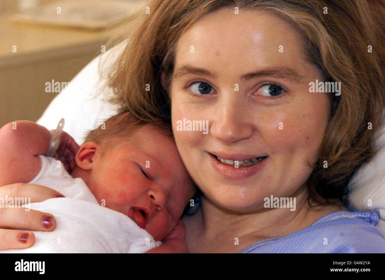 Danielle Gorman from Belfast with her Millennium baby, Joseph. Joseph ...
