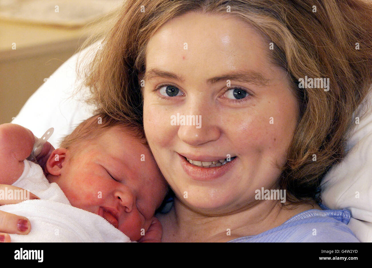 Danielle Gorman from Belfast with her Millennium baby Joseph. Joseph is ...