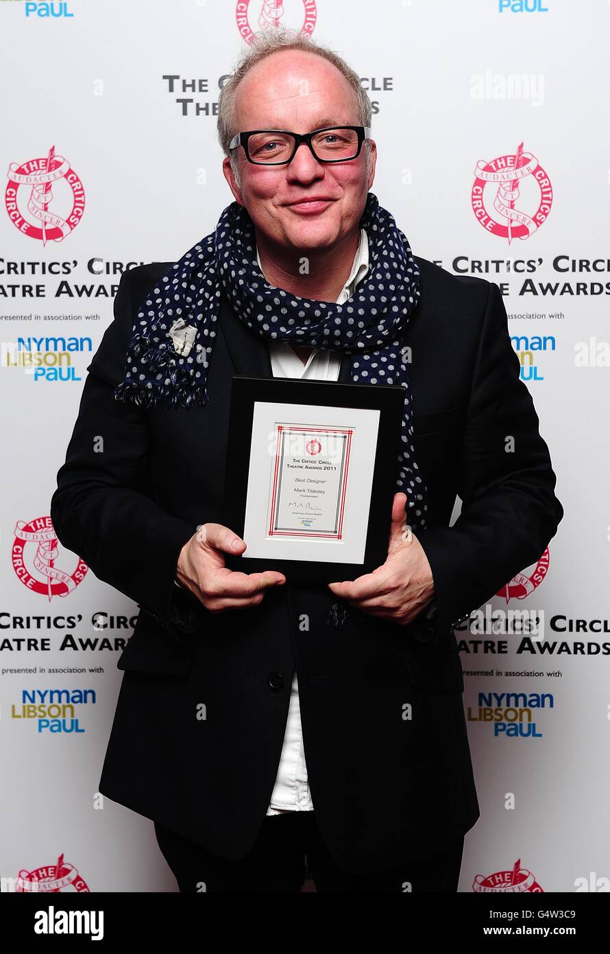 Mark Tildesley with the Best Designer award for Frankenstein, at the ...