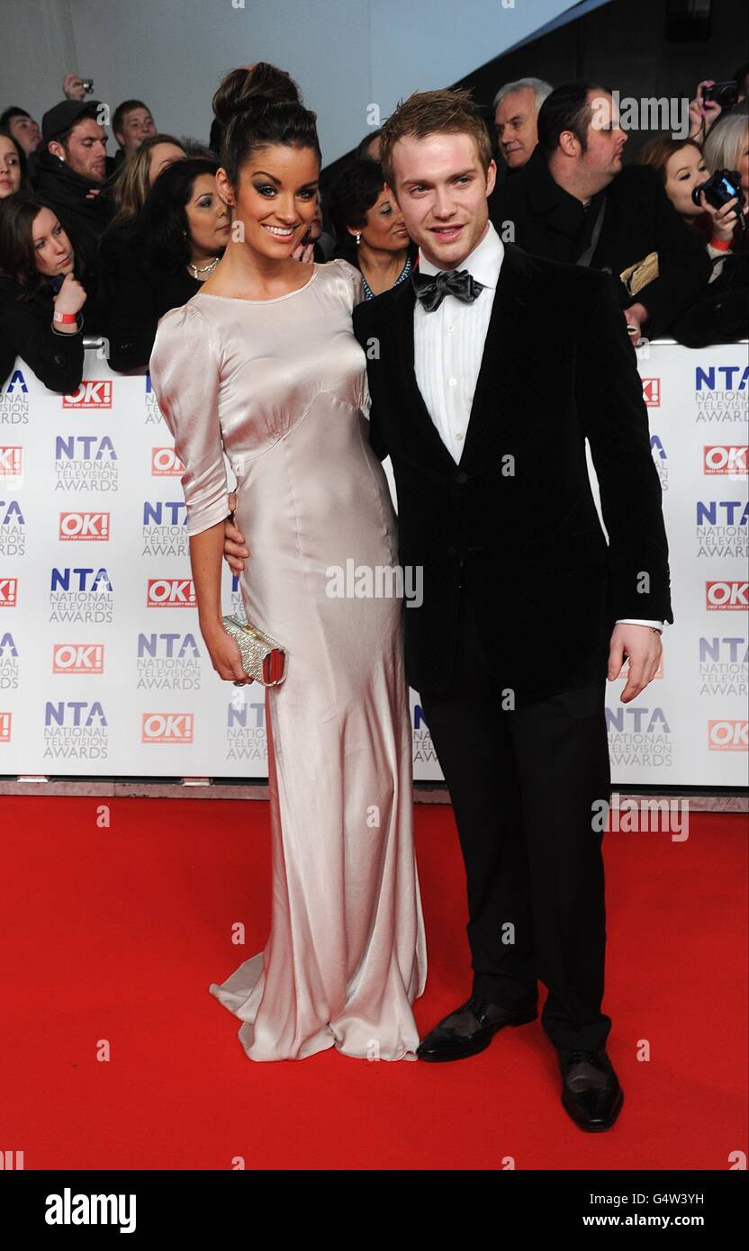 Chris Fountain and and girlfriend Jessica Derrick arriving for the 2012 ...