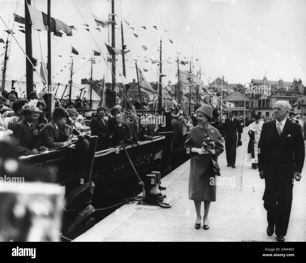 Royalty - Queen Elizabeth II Shetland Islands Visit - Lerwick Stock ...