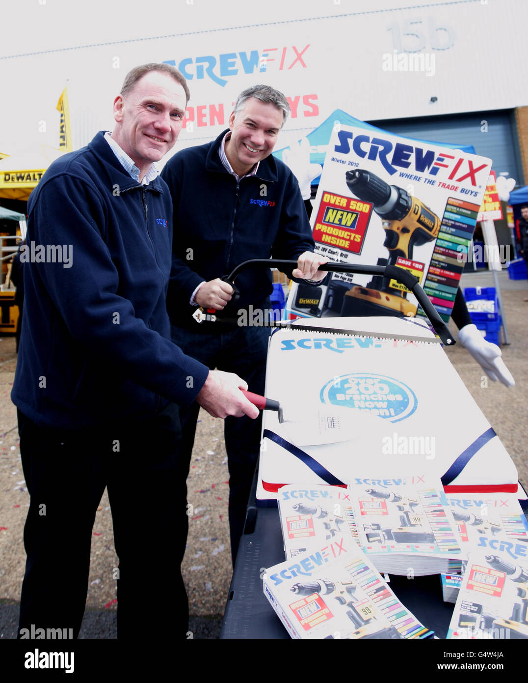 Steve Willett CEO of Screwfix (left) and Kingfisher Chief Executive ...