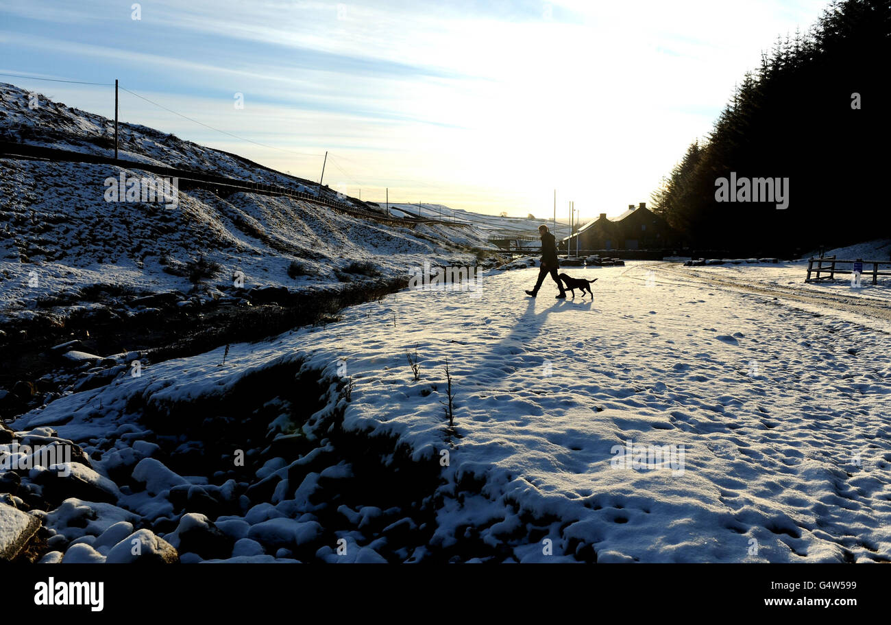 Winter weather January 28th Stock Photo - Alamy